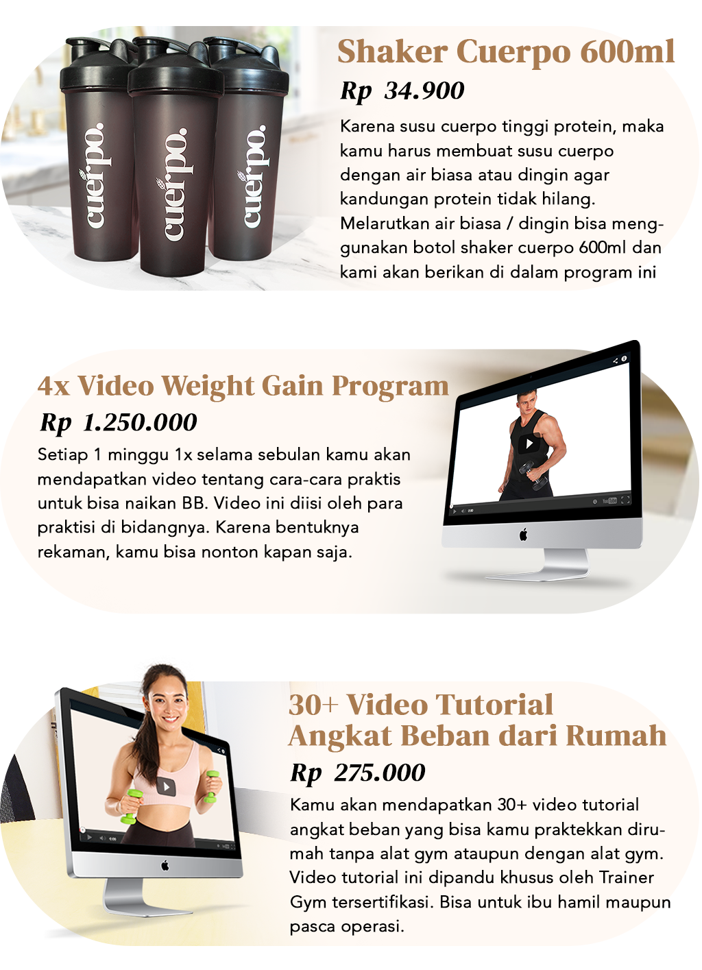 Susu cuerpo – Susu Cuerpo adalah susu penggemuk badan dengan sereal tinggi protein & kalori